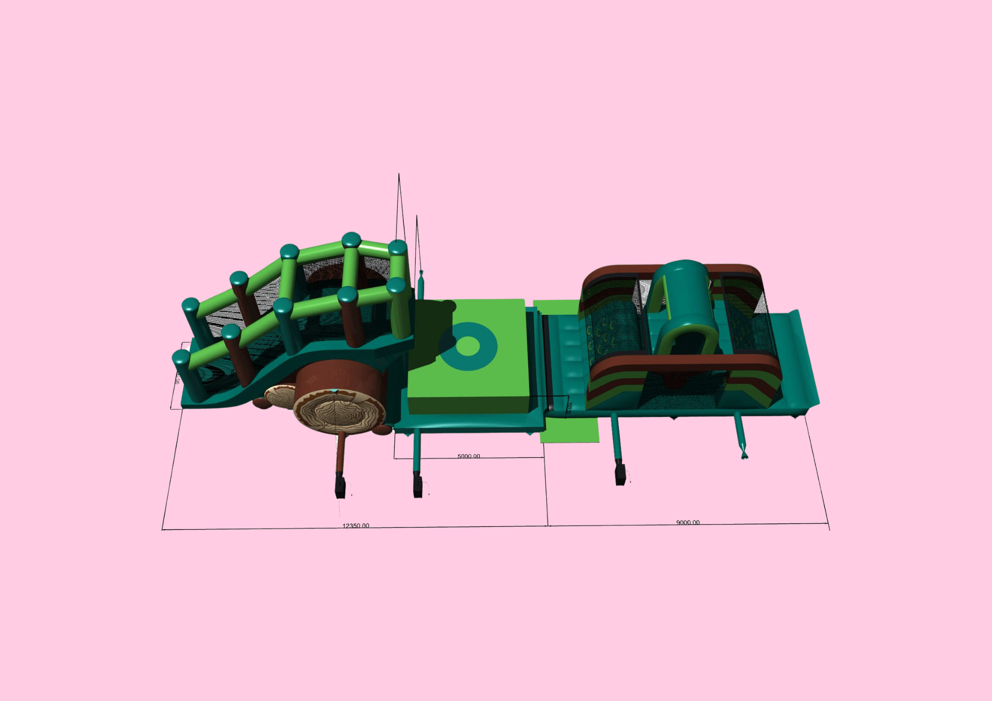 Parcours Jump forest - Gonflé à Bloc